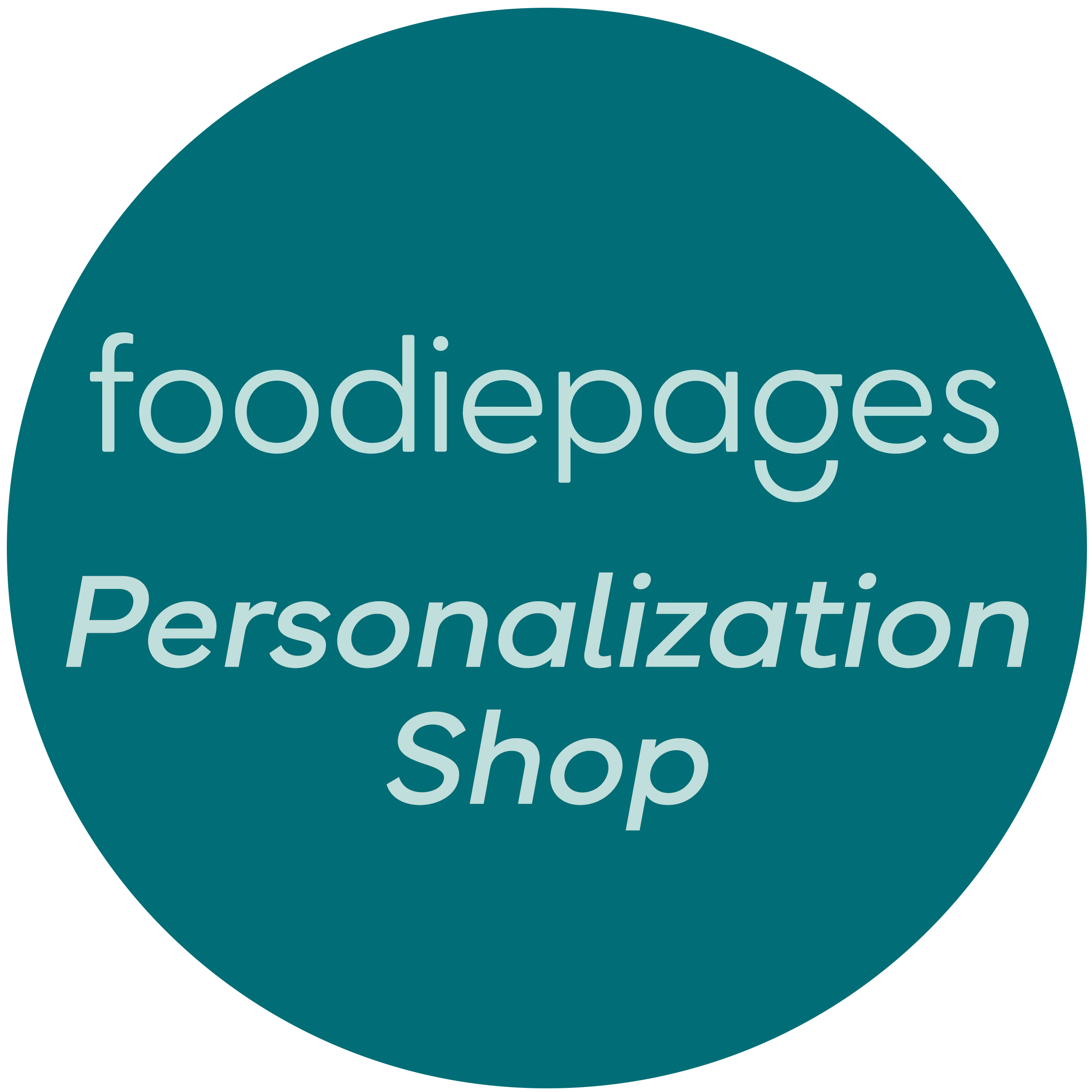 Personalization Shop – Foodiepages